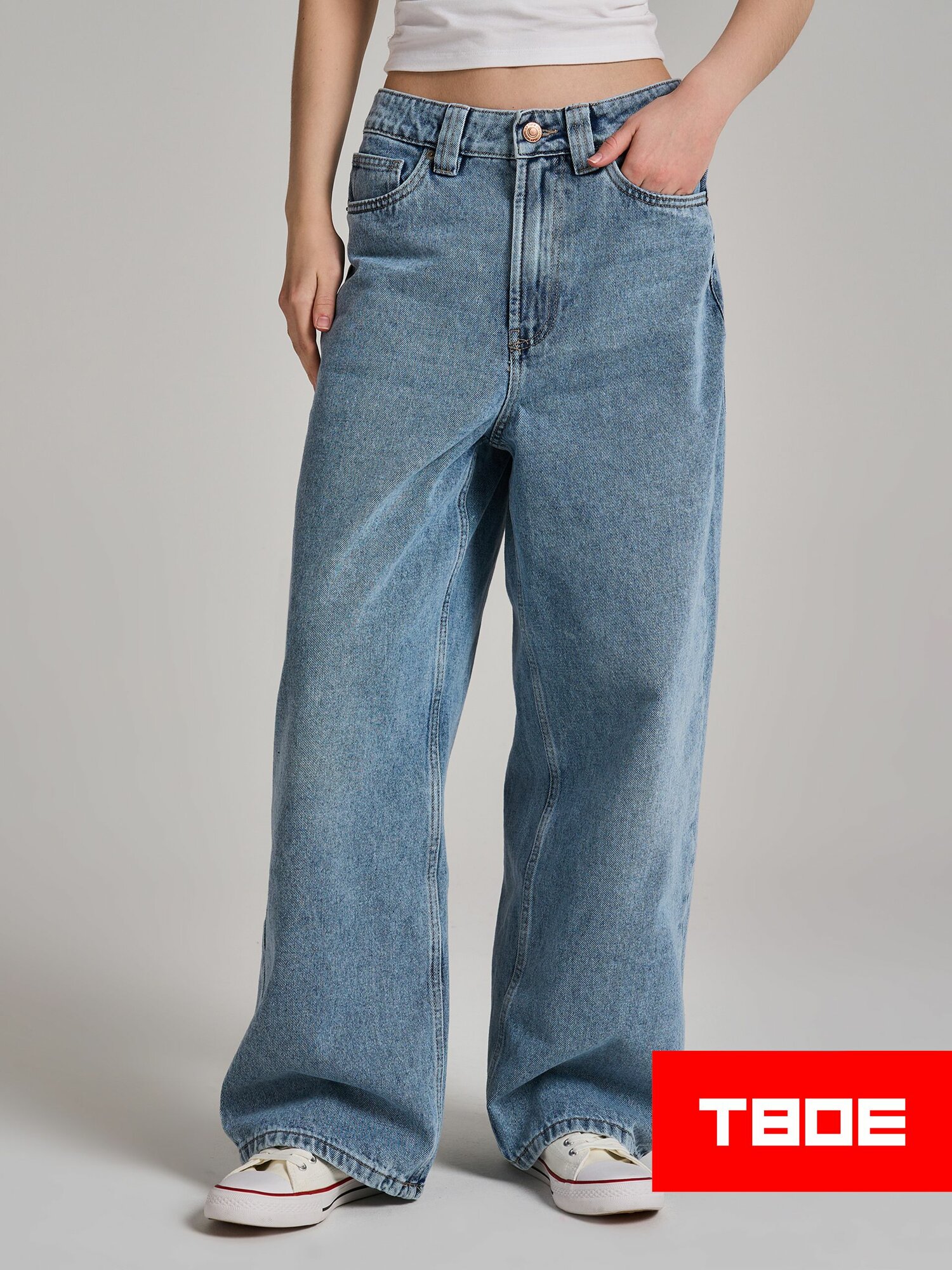 Джинсы багги 