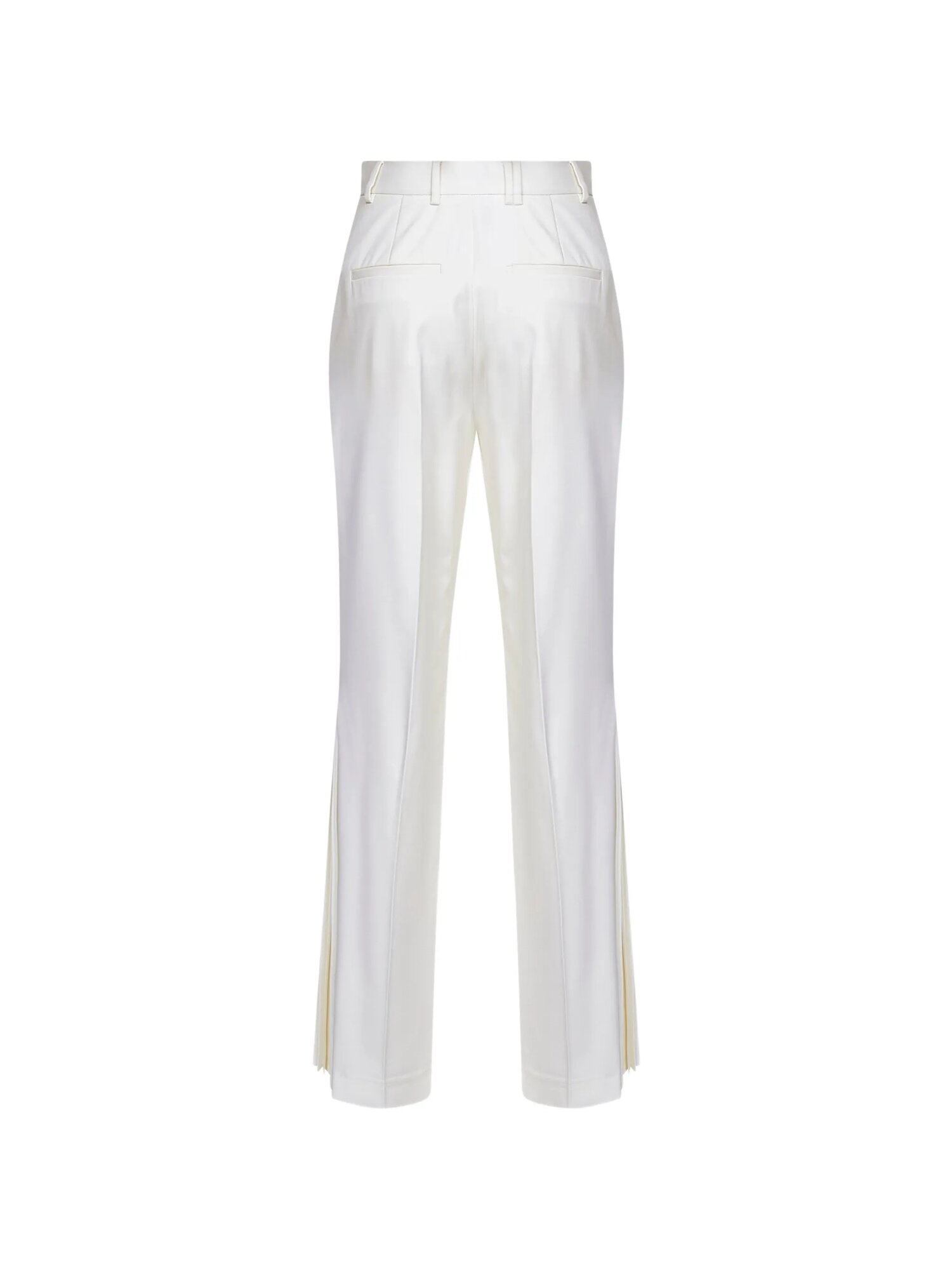 Брюки GIUSEPPE DI MORABITO Pleated flared trousers, размер 42, white — фото 1