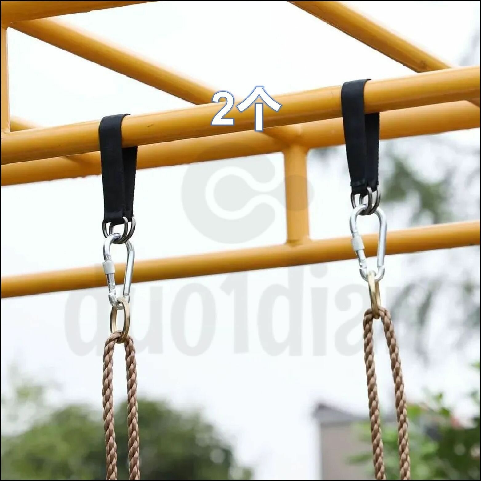 Крепления для качелей подвесных и гамака уличные, 2 штуки по 25 см, используются для детских игр на турниках и качелях