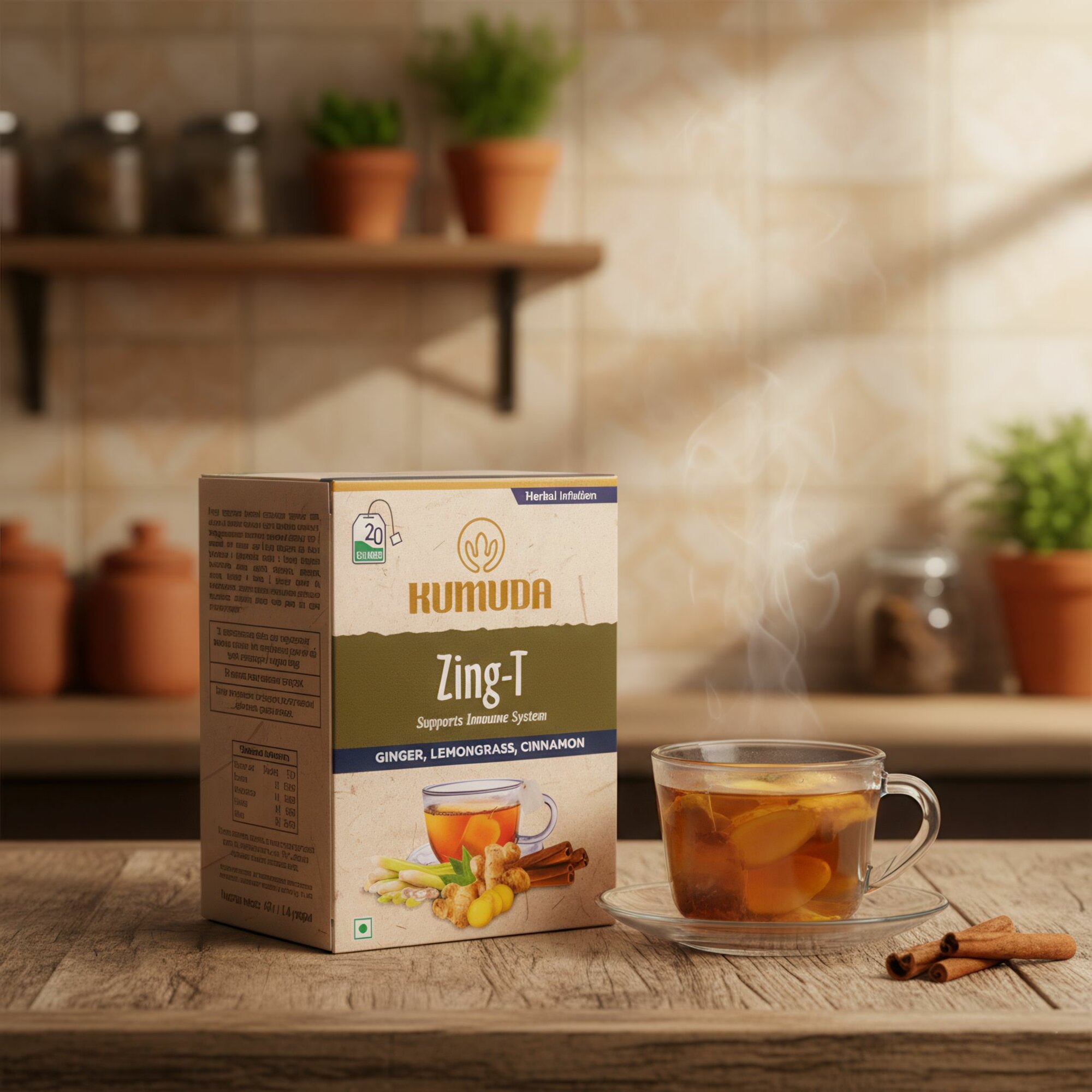 Kumuda Индийский чай Зинг-Т Профилактика иммунитета