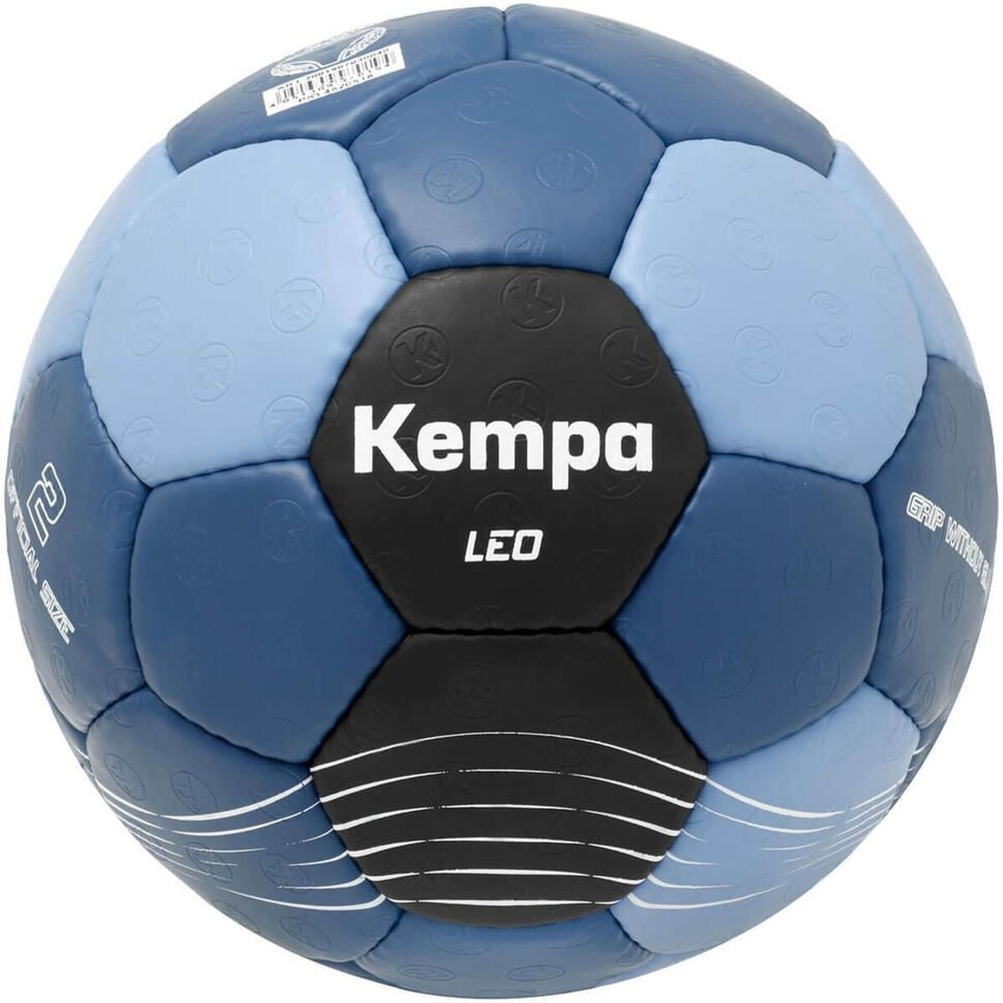 Гандбольный мяч Decathlon Kempa Leo, полиуретан, размер 3, синий/черный/белый