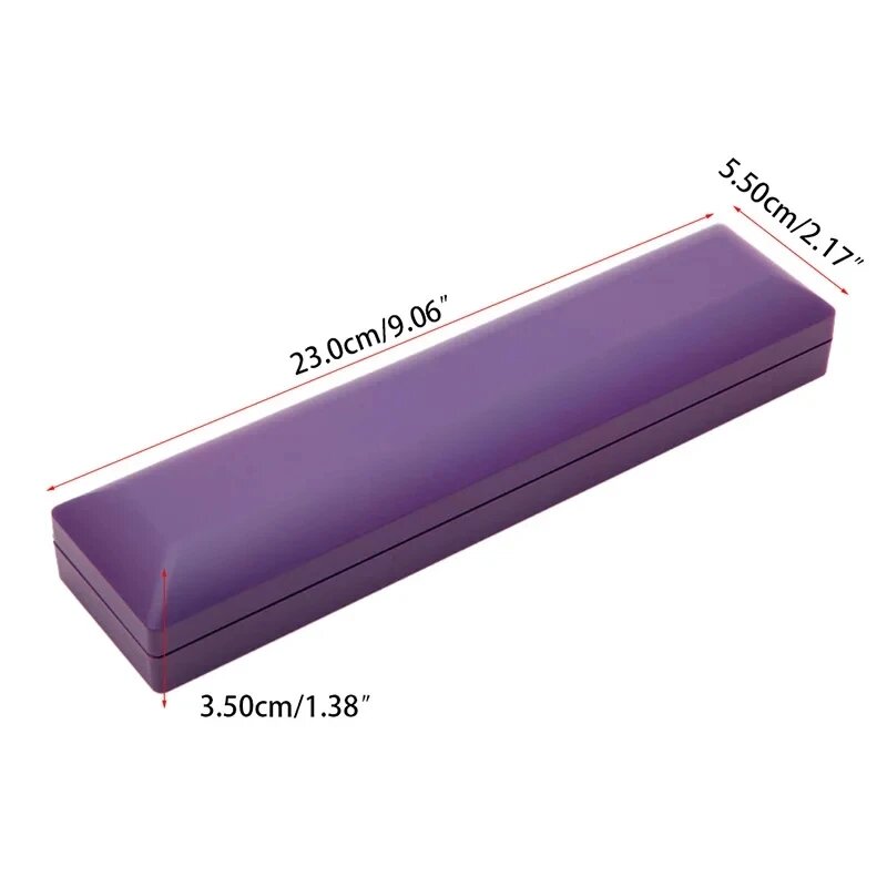 Фиолетовая коробка для ожерелья 23x5.5x3.5 см