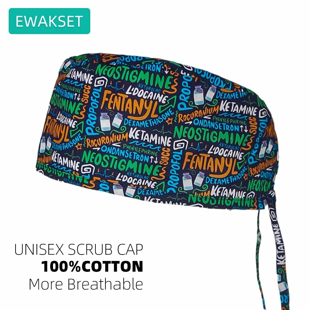 Хирургическая шапочка EWAKSET, scrub cap 001