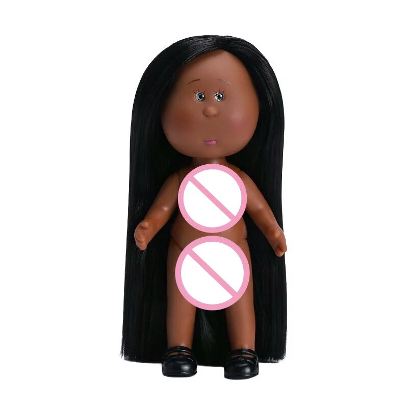 Aitoyya мини-кукла-картошка 14 см виниловая для сборки Черный, Black-black S