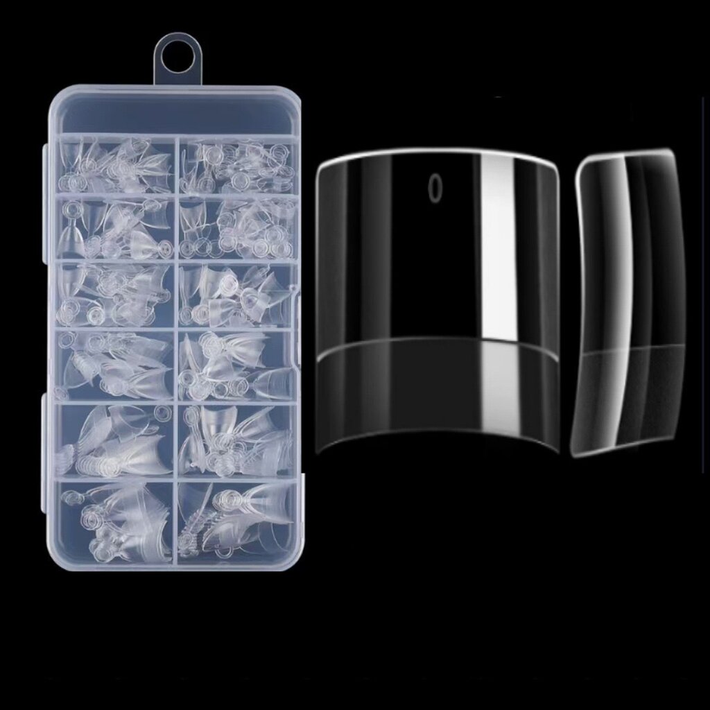 Короткие Накладные Ногти Полуадгезивные, Не Нуждаются В Шлифовке Типсы Для Наращивания Ногтей Набор Для Наращивания Ногтей