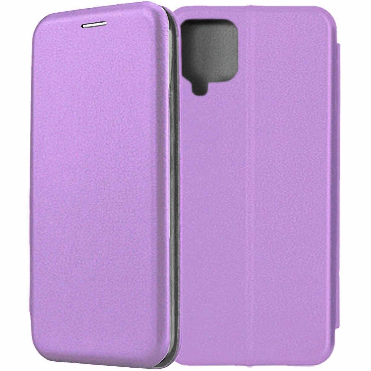 Чехол-книжка для Samsung Galaxy A12 A125 / A127 фиолетовый / подставка, отделение для карт