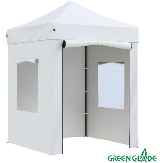 Тент Green Glade садовый быстросборный с боковыми стенками 4 кв. м белый 2101