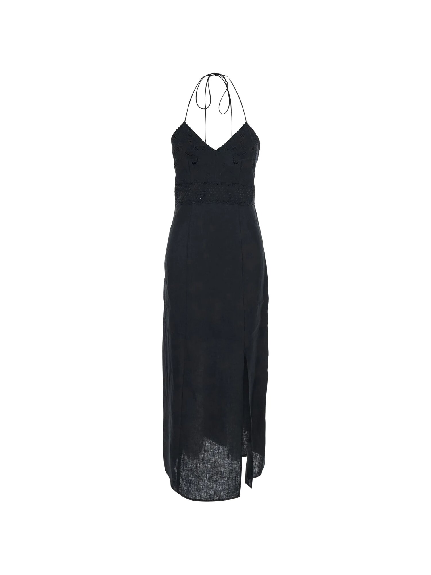 Платье Embroidered eyelet midi dress
