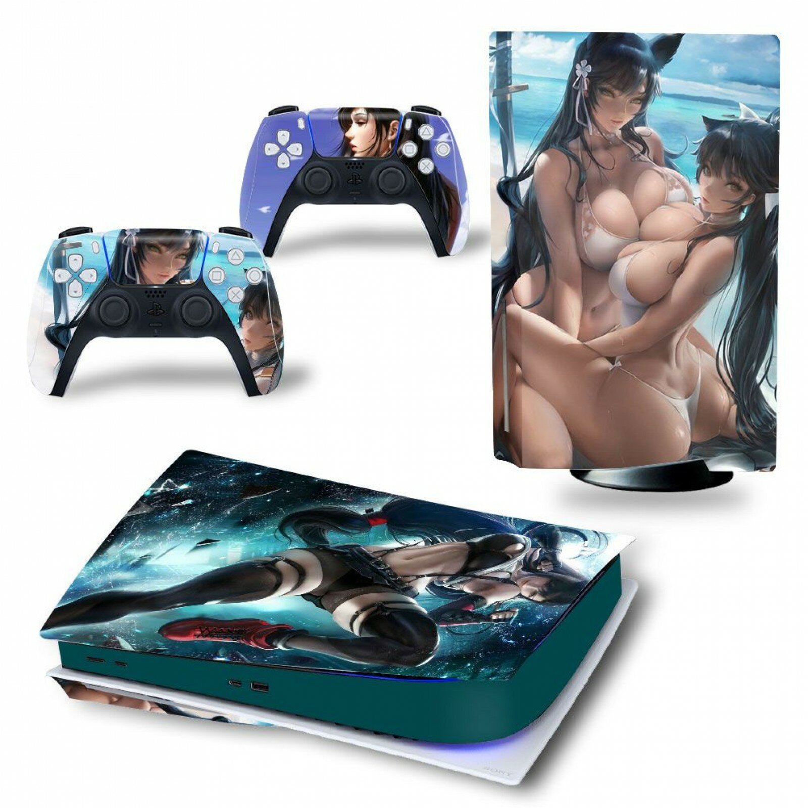 Защитная пленка MyPads для Sony PlayStation 5 Disc Edition с ярким дизайном и защитой от царапин