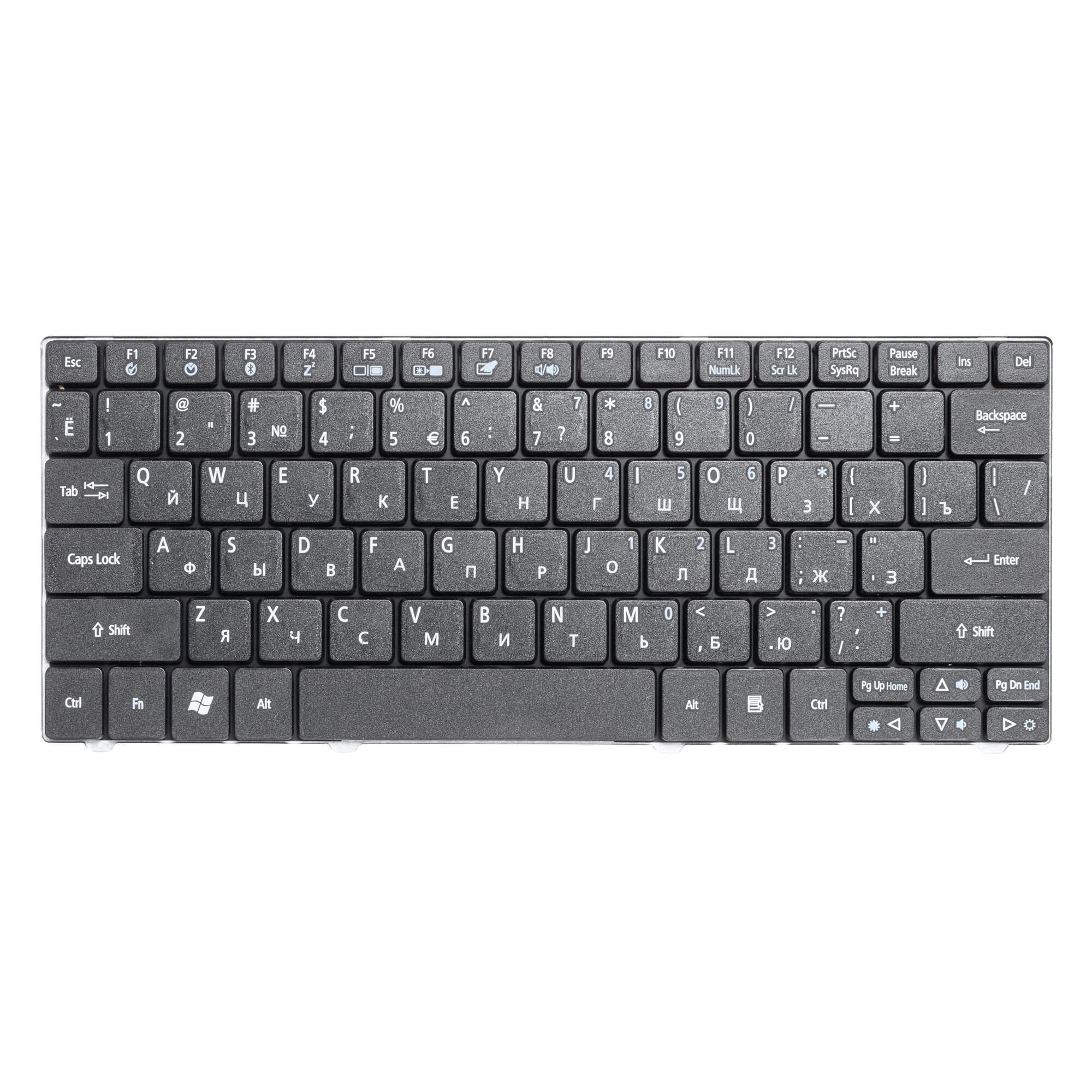 Клавиатура для ноутбука ACER ASPIRE ONE 722 / ACER ASPIRE ONE 753 / ACER ASPIRE 1410 / ACER ASPIRE 1830TZ / ACER ASPIRE 1830T / ACER FERRARI ONE 200 / ACER ASPIRE ONE 721 - черная