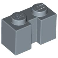 Деталь Lego Brick, Modified 1 x 2 with Groove 4216 Sand Blue U