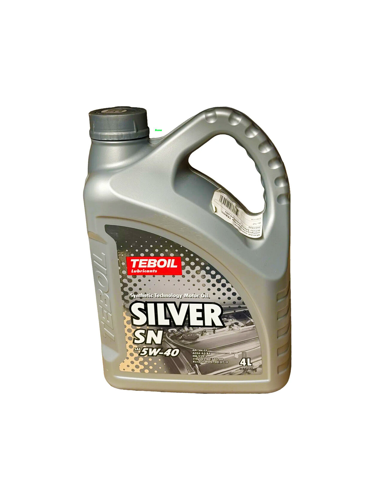 Моторное масло Teboil Silver, SN, 5W-40, полусинтетическое, канистра 4 л