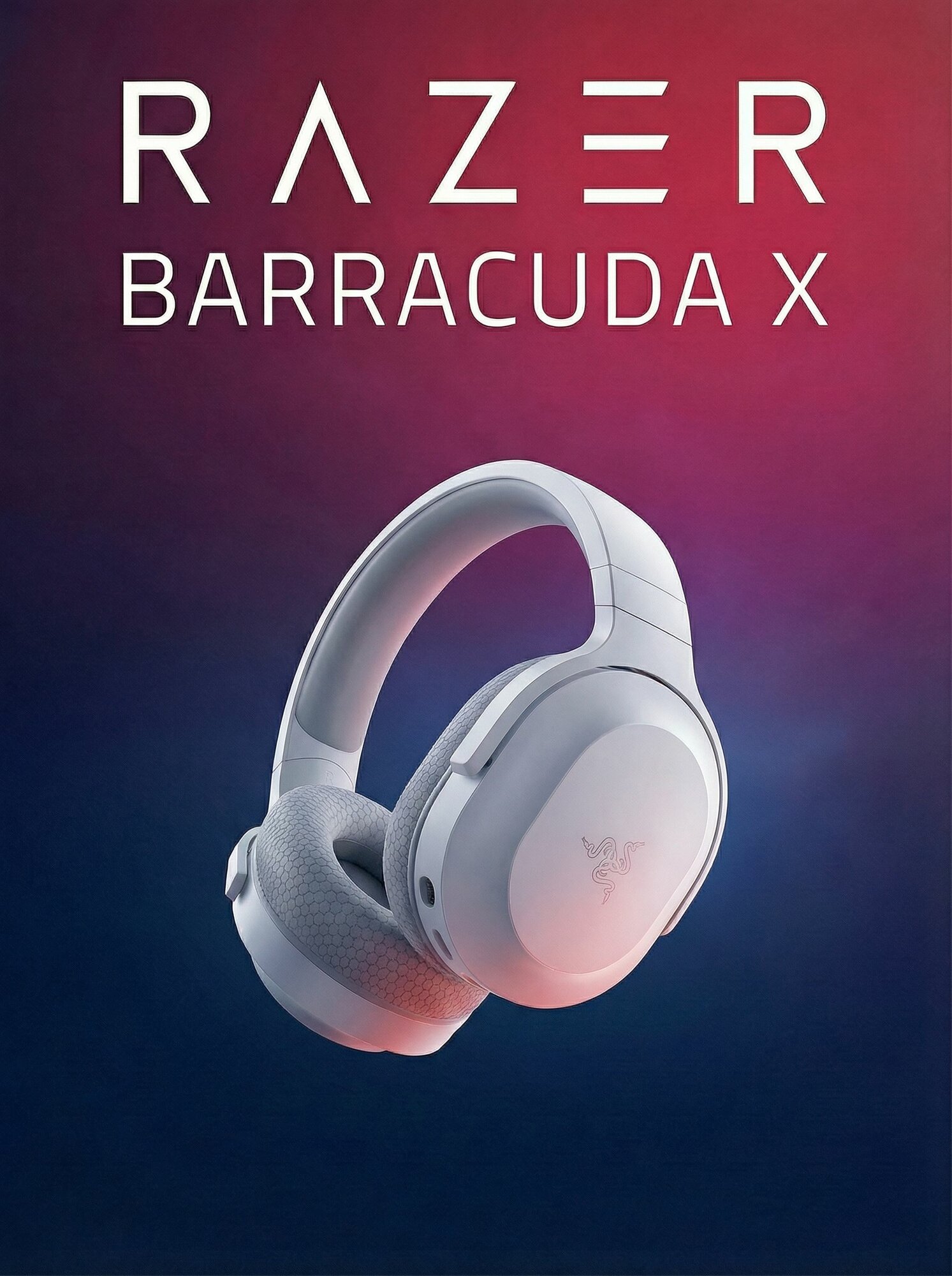 Наушники беспроводные Razer Barracuda X (Белые) игровые большие накладные. Товар уцененный