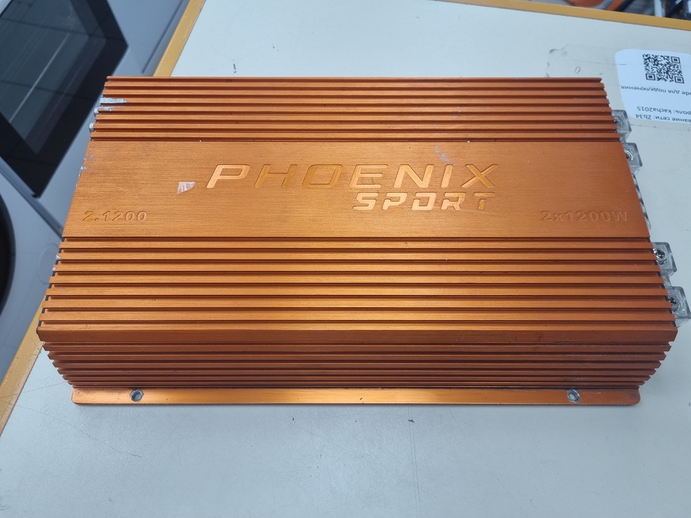 Усилитель звука автомобильный 2х двух канальный для динамиков DL Audio Phoenix Sport 2.1200 б/у уценка