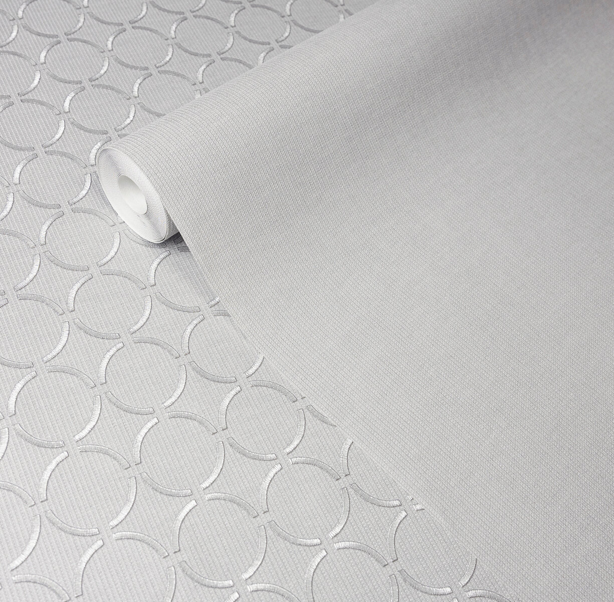 Обои виниловые серые на флизелине VICTORIA STENOVA, фон, коллекция CONNECT / СОЮЗ, размер 1.06*10.05 м, повтор рисунка 64см, артикул 585275