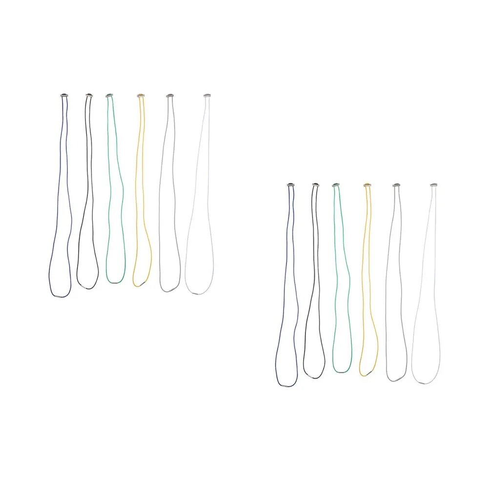 Гибкие резиновые эластичные кольца 12 шт из резины и пластика для фиксации мусорных пакетов в баках, многоцветные