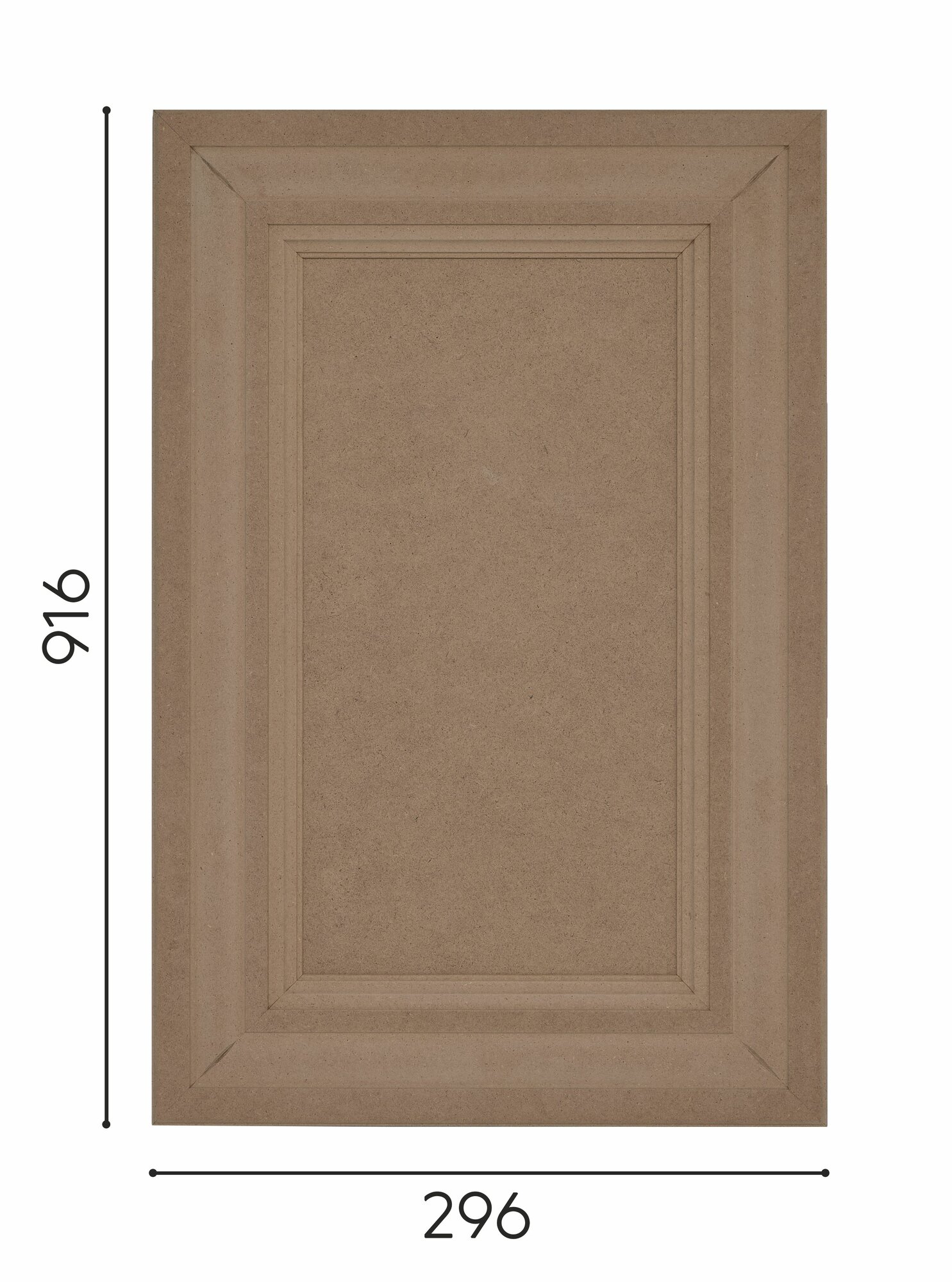 Фасад мебельный МДФ под покраску глухой