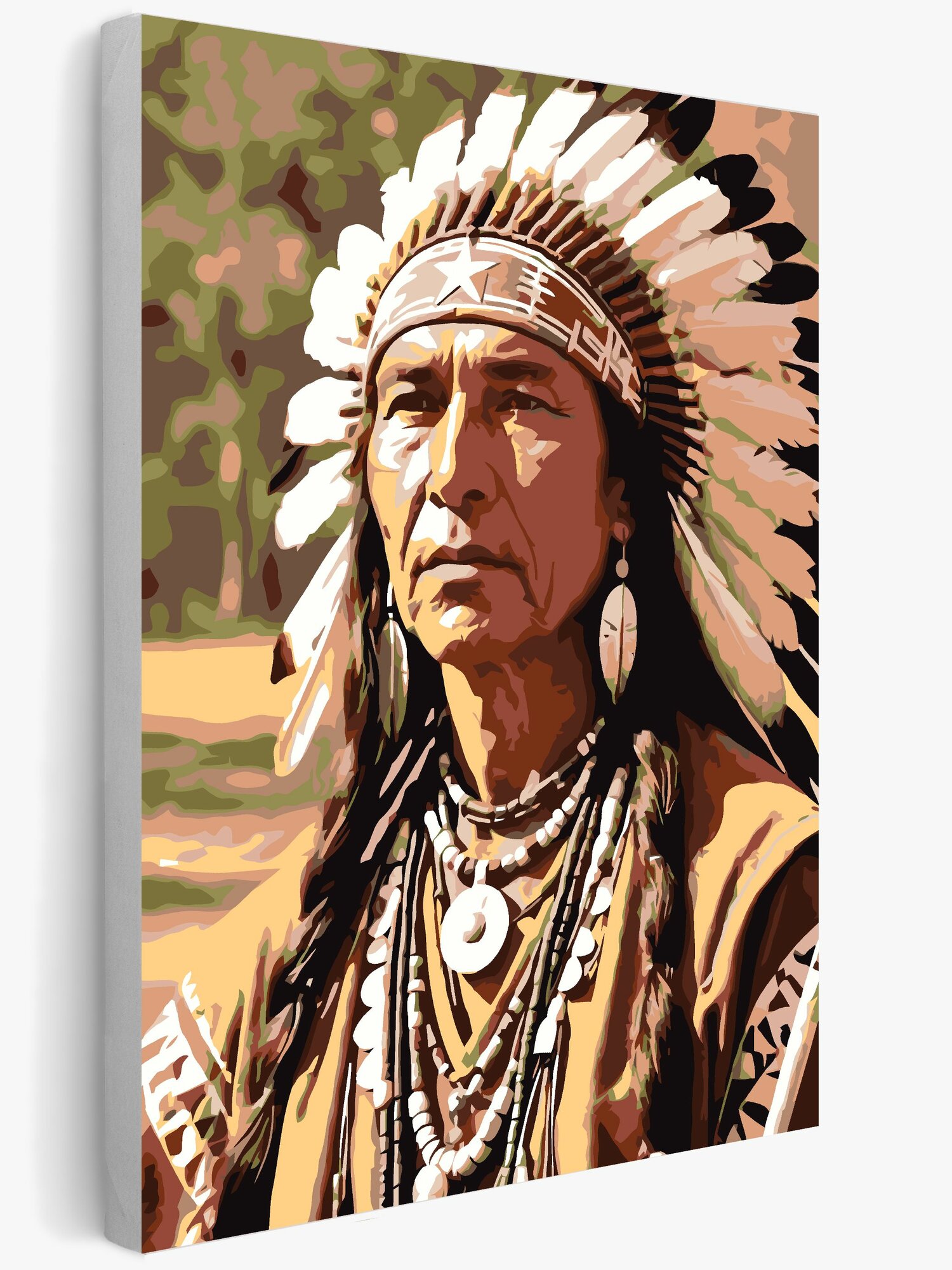 Картина по номерам индейцы