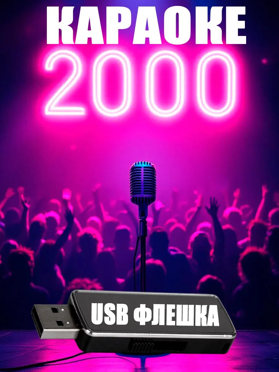 Коллекция 2000 песен караоке для души на USB флешке