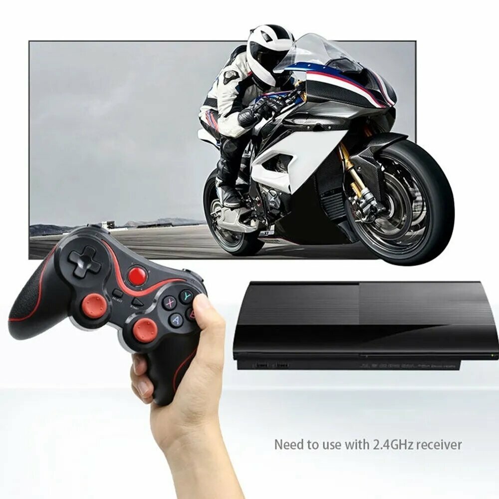 Беспроводной Android Gamepad T3 X3 Джойстик для мобильного телефона ПК ТВ Держатель