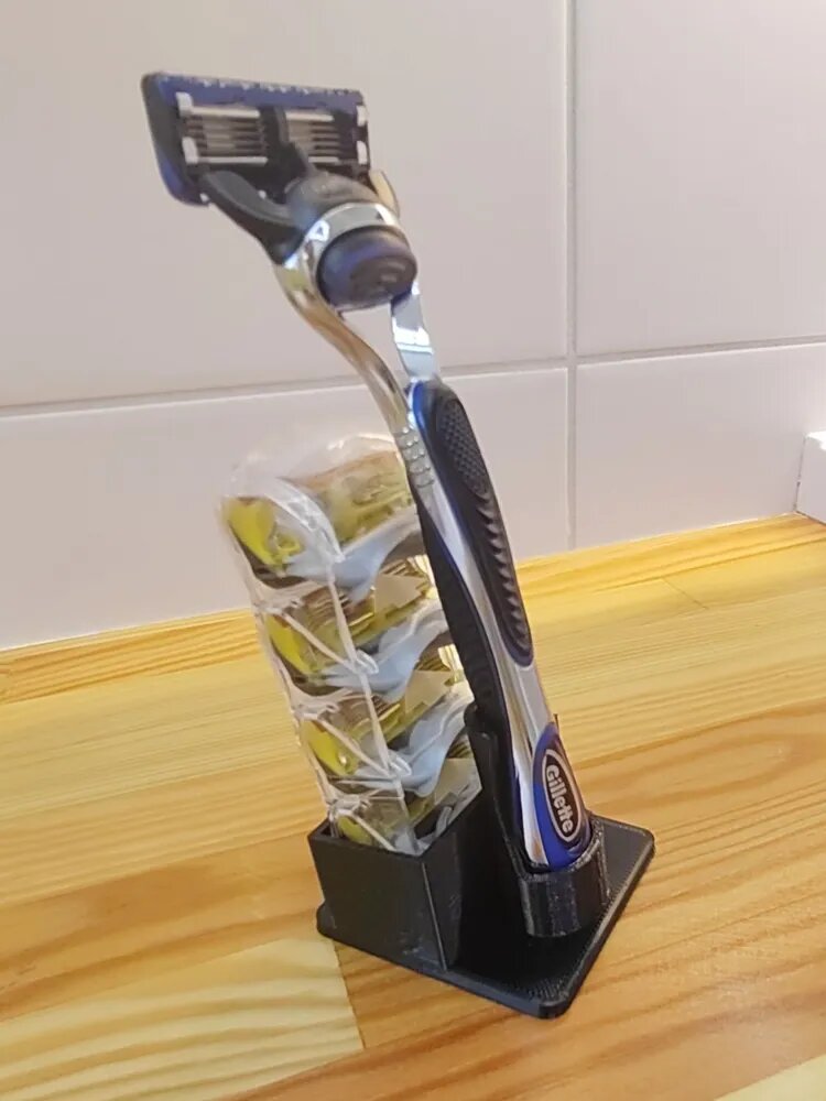 Держатель-подставка для бритвенного станка (без батарейки) и сменных кассет