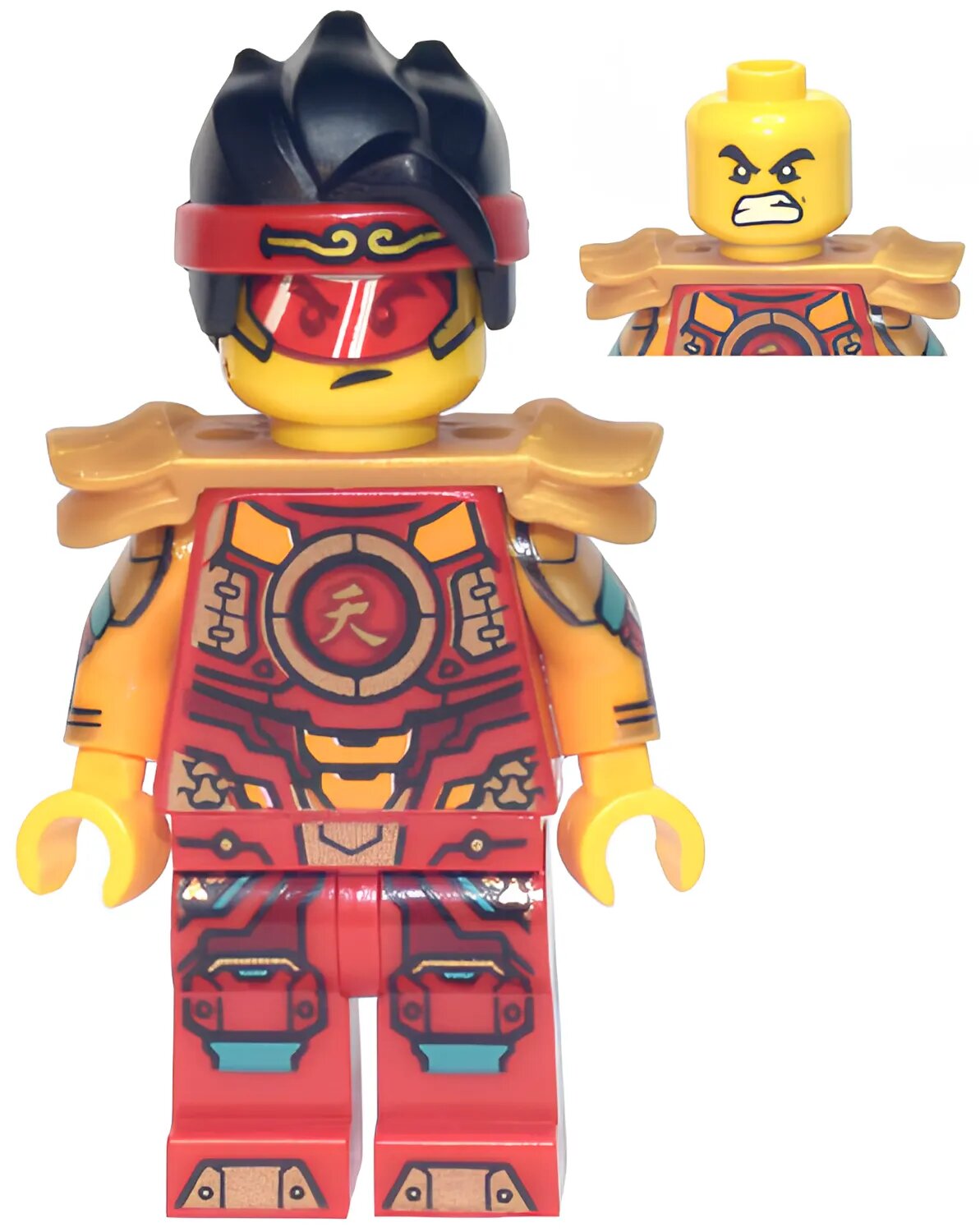 Минифигурка Lego Monkie Kid - Battle Armor, Pearl Gold Shoulder Pads mk074