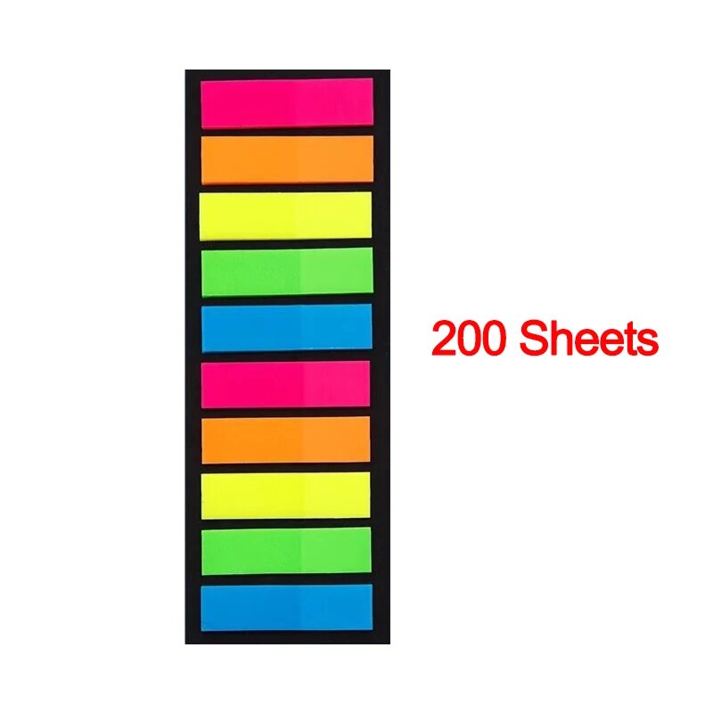 Цветные липкие заметки 200 листов E