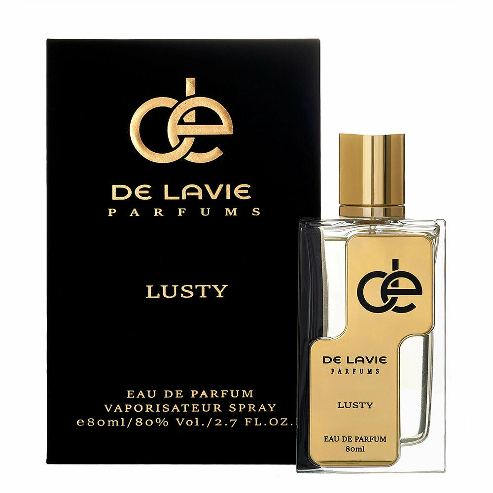 Парфюмерная вода для женщин и мужчин De Lavie Parfums Lusty 80 мл / Духи Де Лави Парфамс Ласти / Страстный