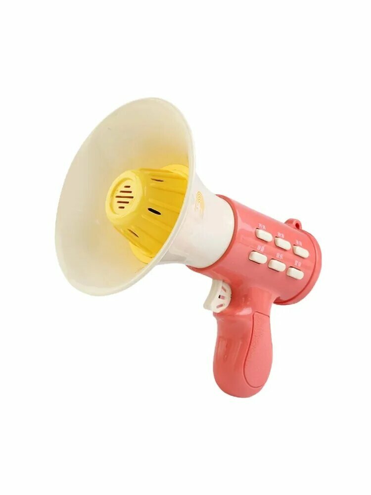 (1 шт.) Детский динамик-усилитель звука - красный