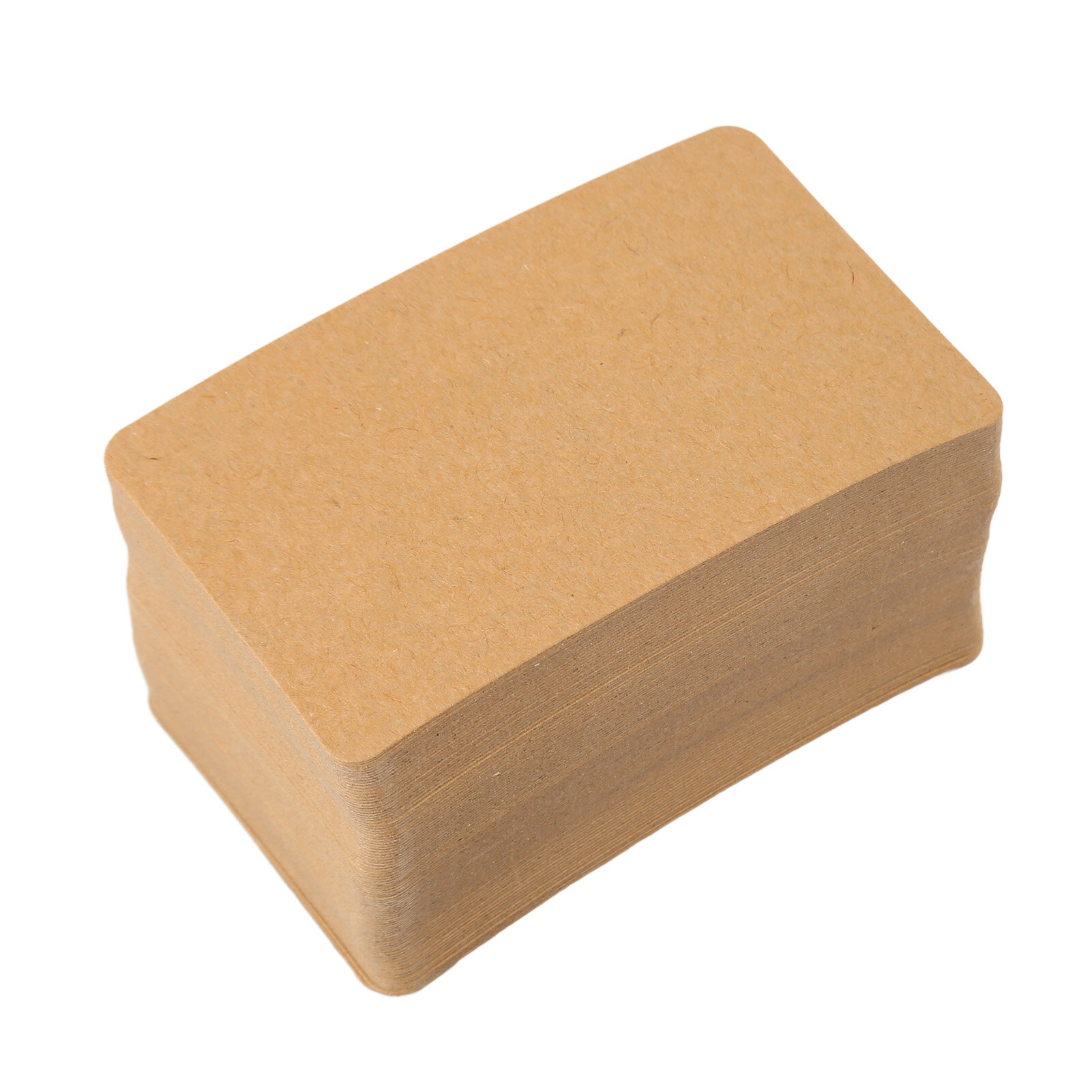 Набор плотных крафт-открыток для самостоятельного изготовления поздравительных открыток, свадебных приглашений и записок, коричневый, 9x5,4 см / 3,5x2,1 дюйма, 350 г/м², 100 штук в коробке.