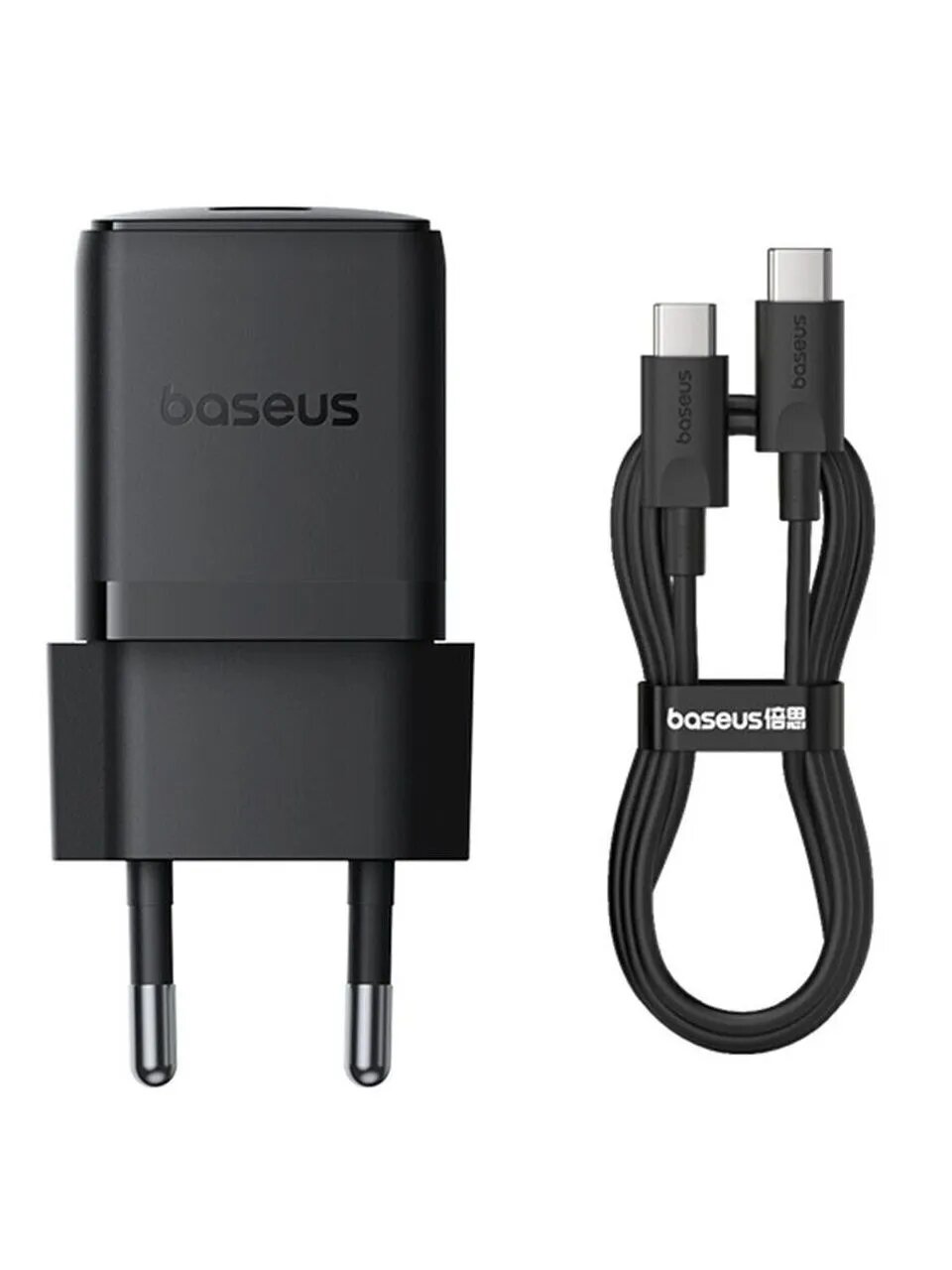 Сетевое зарядное устройство Baseus Palm Fast Charger 1C 30W кабель Type-C - Type-C (P10111605113-01) черное
