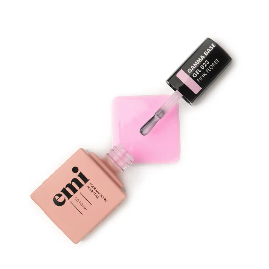 EMI, Базовое покрытие Gamma Base Gel №023 Pink floret, 15 мл