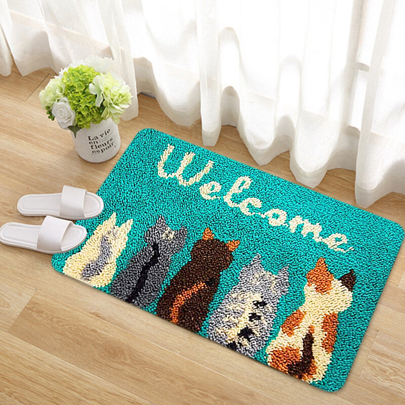 DIY kовер Наборы для вышивания 50 x 36 см, Вышивка в ковровой технике, Коврик
