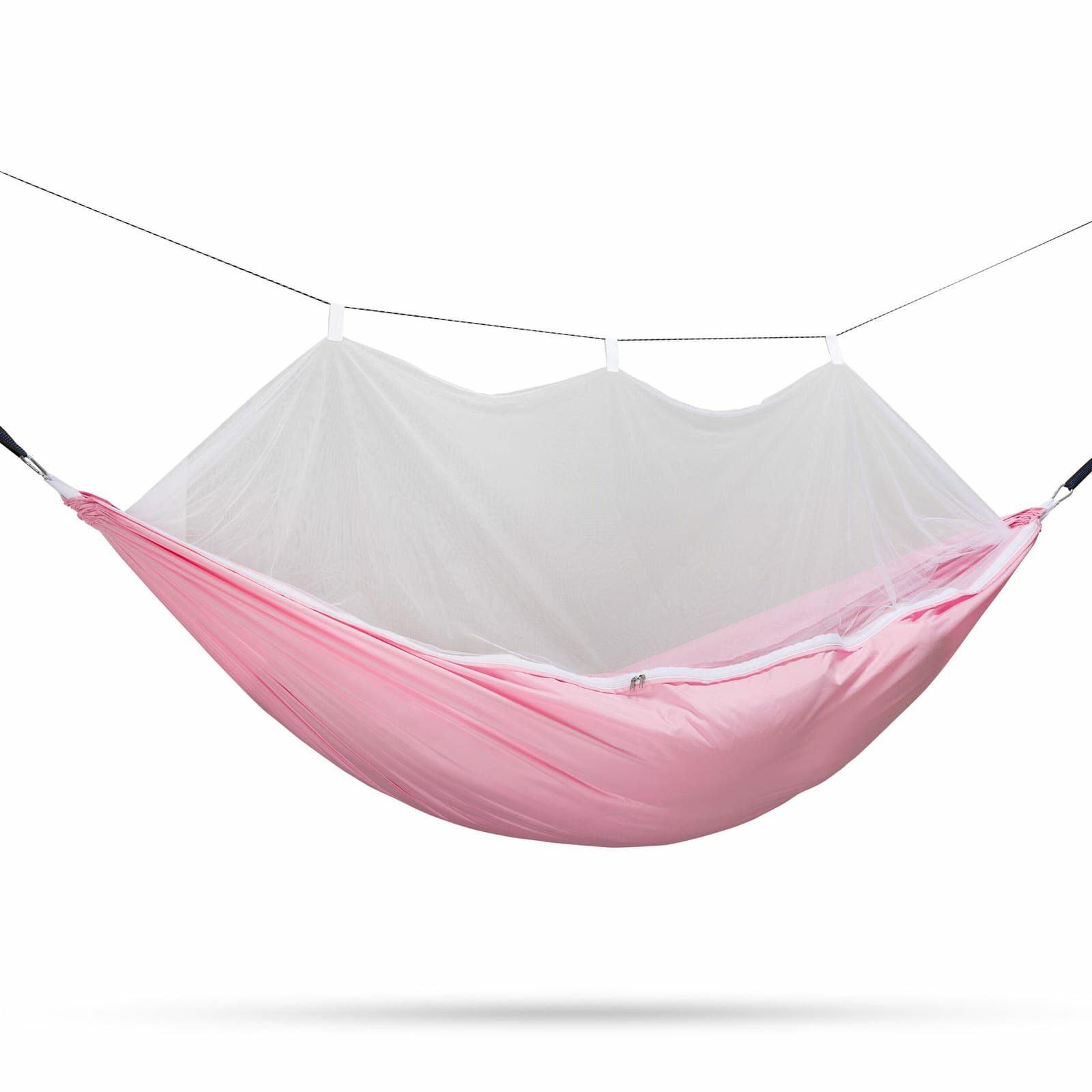 DECATHLON Гамак Travelnet с москитной сеткой, розовый, 240 x 140 см, грузоподъемность 200 кг