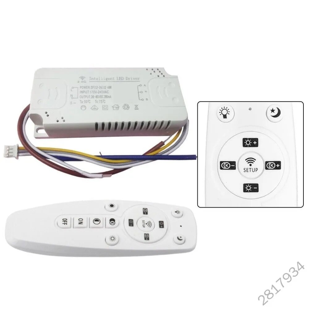 Интеллектуальный светодиодный драйвер для освещения 2.4G Адаптер для инструмента