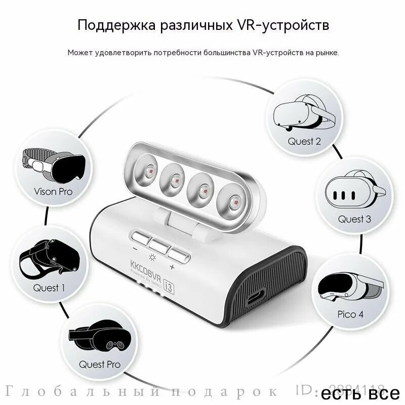 Универсальная ИК-подсветка для VR гарнитур Meta Quest 3/