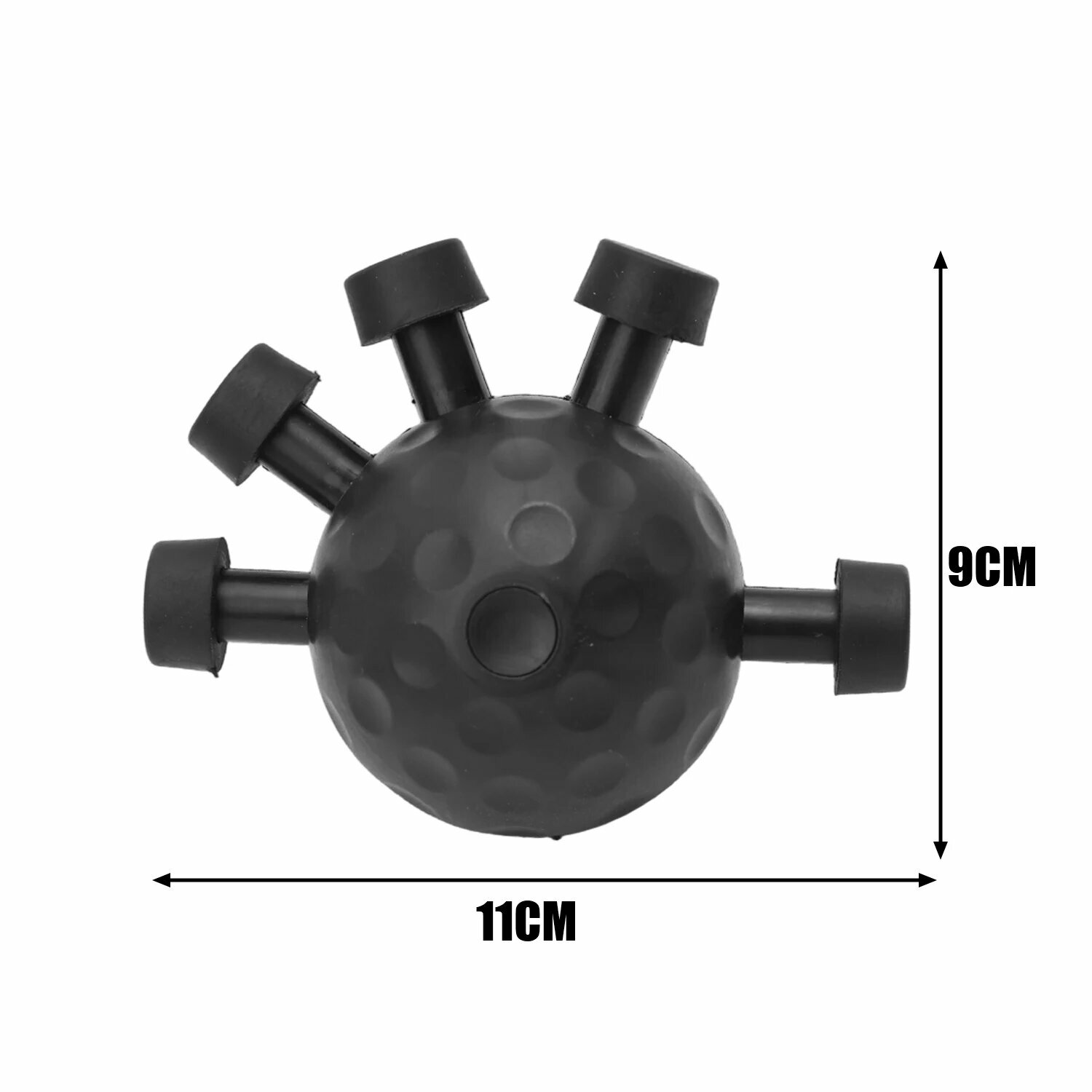 Тренировочный мяч для пальцев 2 шт, черный/розовый, ABS Черный, Black-1pc