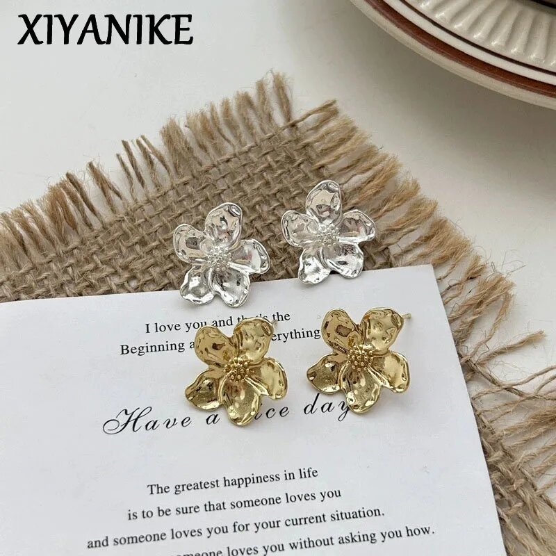 Серьги xiyanike, бежевый — фото 1