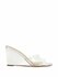 Босоножки Veronica Beard Square toe wedge sandals, размер 9.5, серебристый