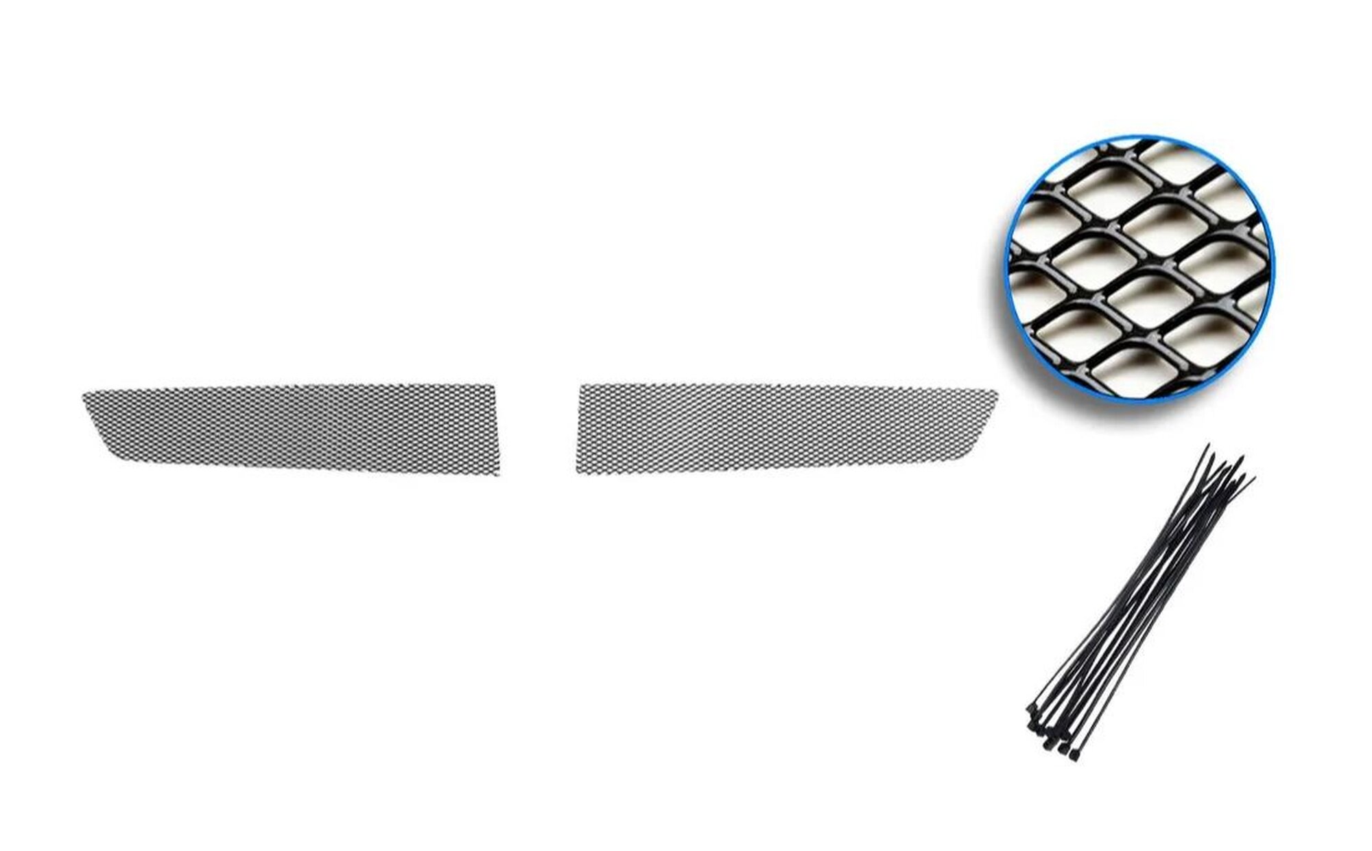 Защитная сетка радиатора для RENAULT LOGAN 2004-2009 (I), низ, 2шт