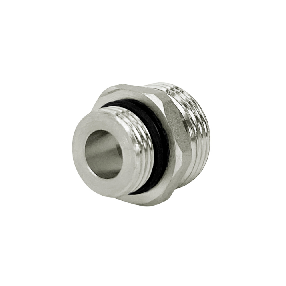 Ниппель никелированный переходной евроконус НР 1/2"-НР 3/4" Valfex (VF.580. NE.012.034)