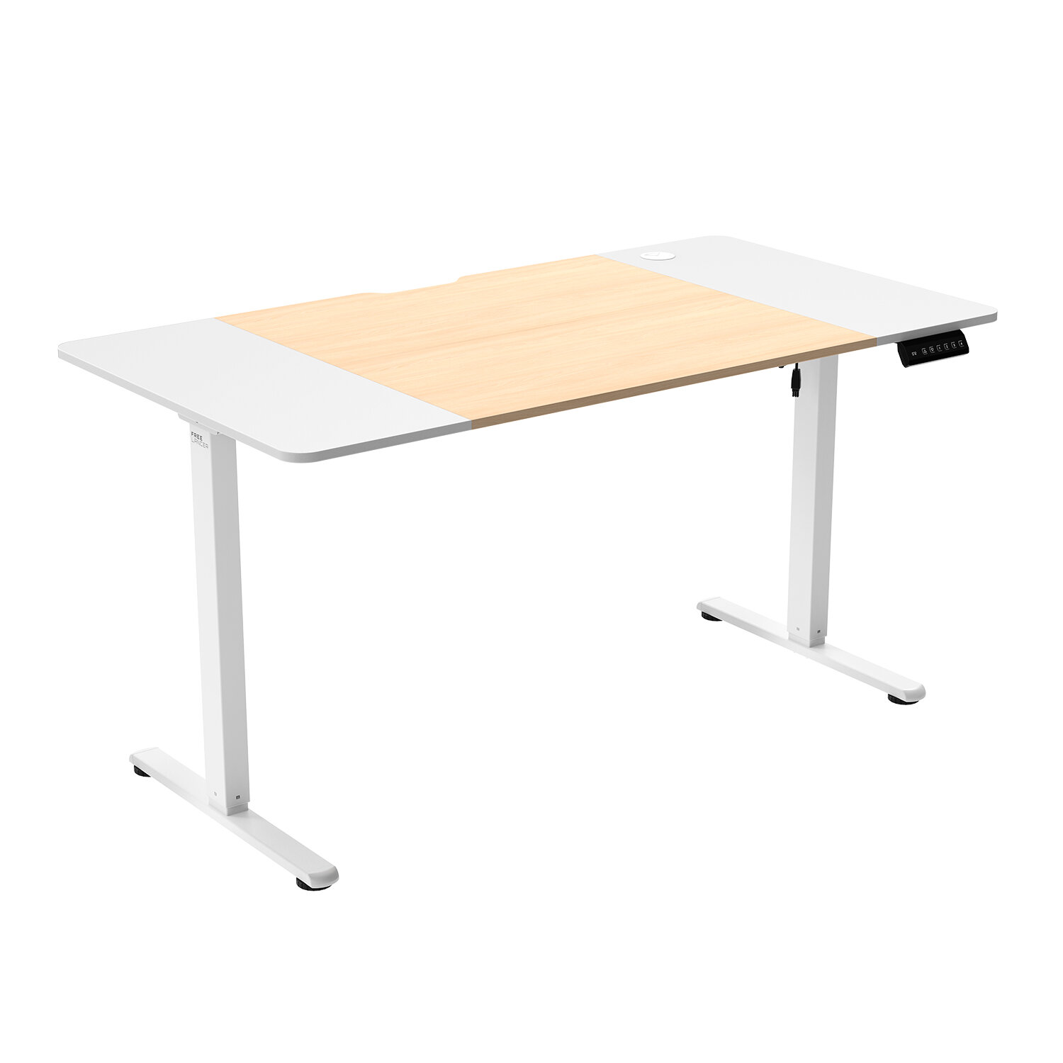 Стол компьютерный ZONE 51 "e-Freeflow" 160 см x 75 см Light Wood-White