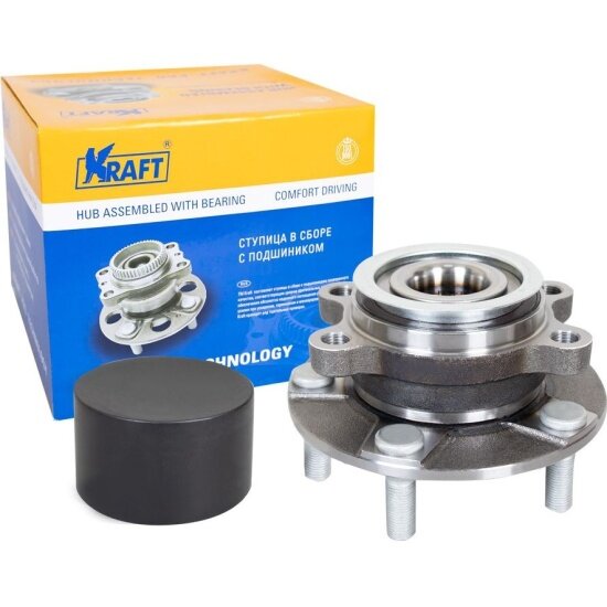 Ступица в сборе Kraft передняя для а/м Nissan Qashqai (07-) , X-Trail (07-) / Renault Koleos (08-)