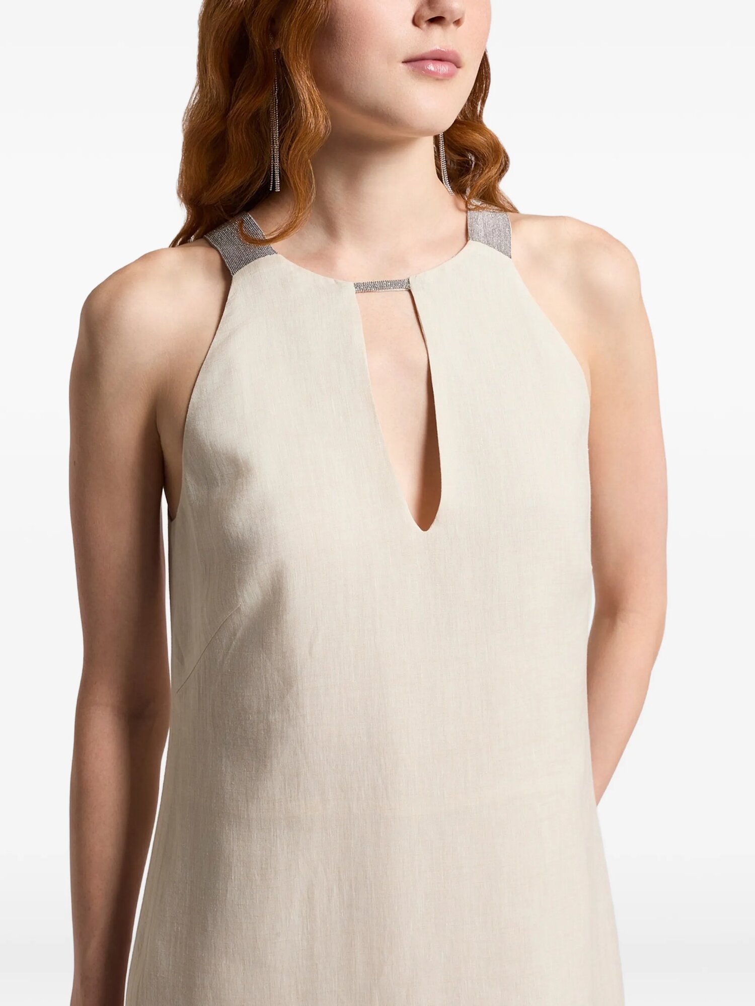 Платье PESERICO Halterneck keyhole dress, размер 38, разноцветный — фото 1