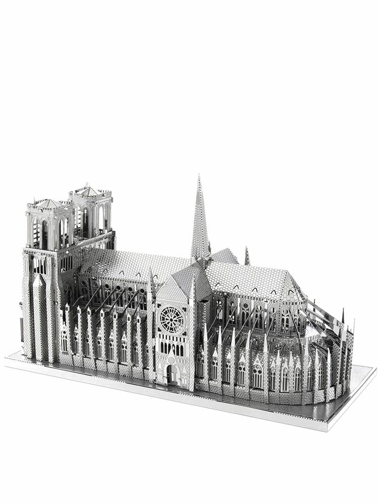 3D металлическая головоломка для взрослых DIY — модель Нотр-Дам де Пари, сборка для отдыха и развития концентрации