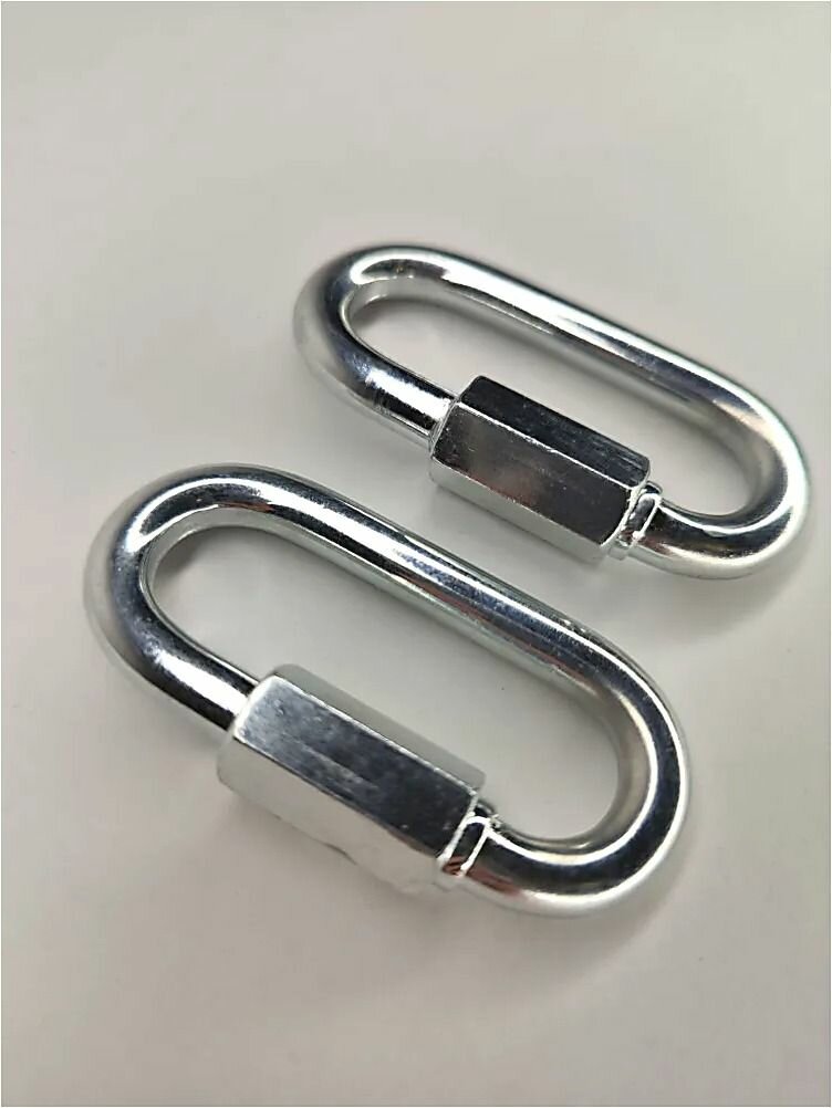 Карабин стальной винтовой многофункциональный KINETICA, 8 мм, 2 шт.