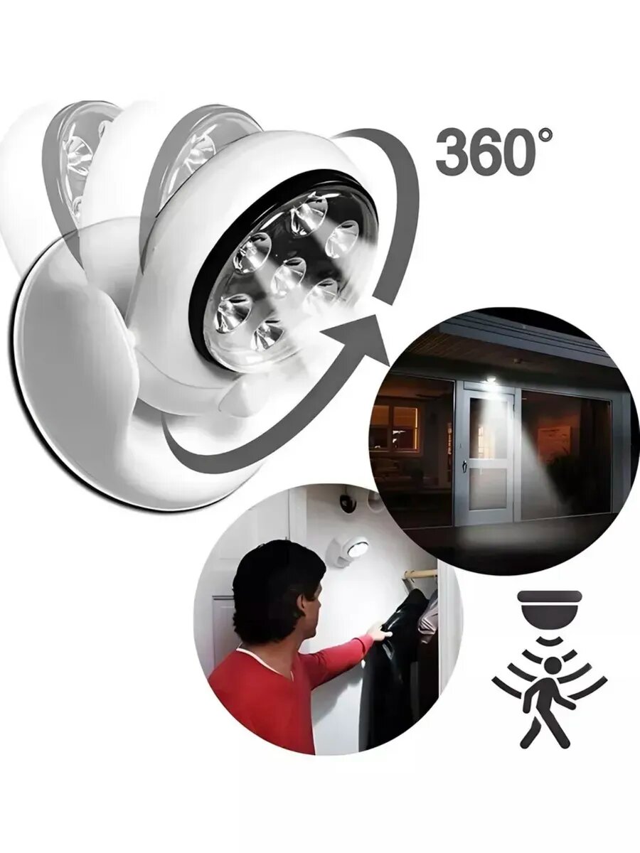 Светильник с датчиком движения автономный