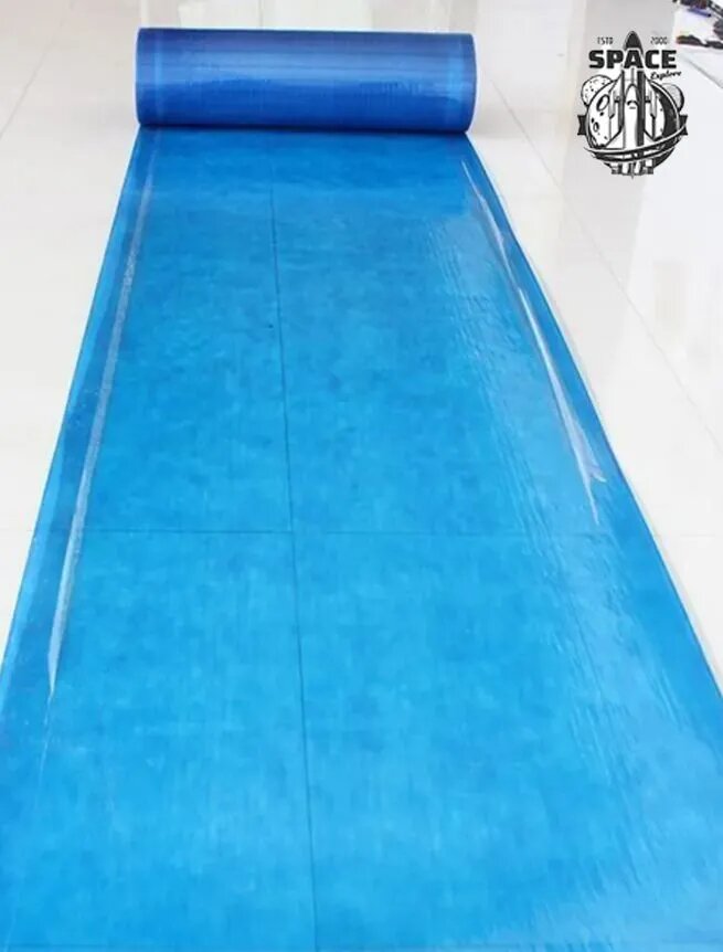 1,2 мм одинарный лист стекловолокна для крыш и заборов, пластиковый прозрачный, навес для крыльца, водонепроницаемый, синий