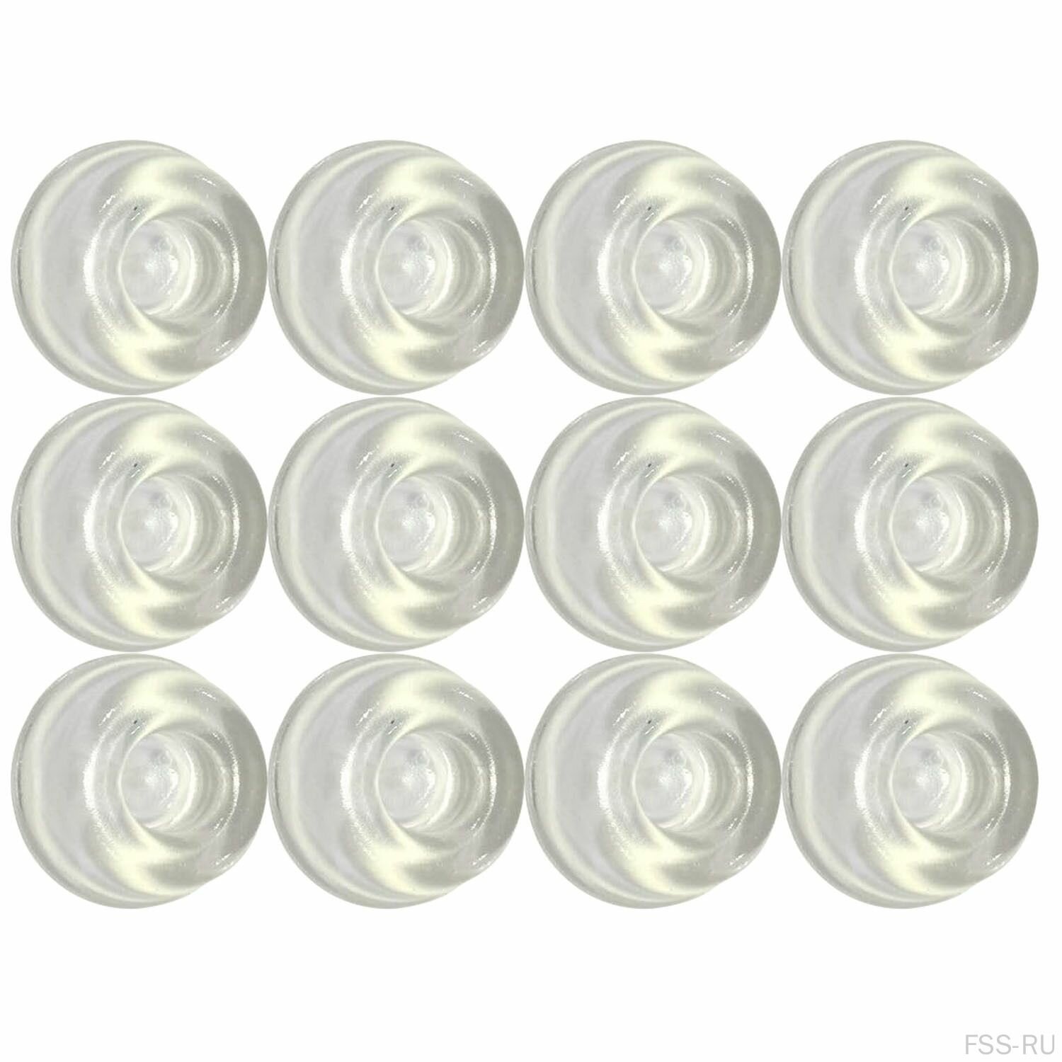 Маленькие прозрачные самоклеевые буферы для дверных ручек (набор из 12 штук) дверные стопоры, защита стен, резиновые ножки для колонок, электроники, мебели, 22мм диаметр x 10мм толщина