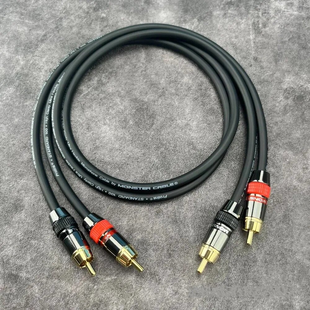 Аудиокабель Monster Standard 100 RCA/RCA 0.5 м черный для аудио- и телевизионной техники